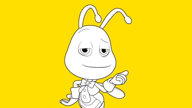 Print and color the Talking Cricket - Pinocchio and Friends